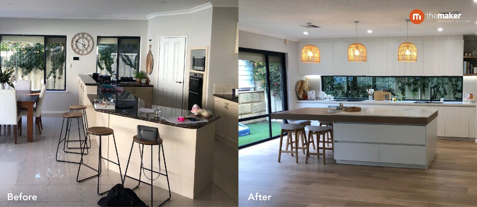 Before & Afters Of Our Kitchen Transformations | The Maker Designer ...